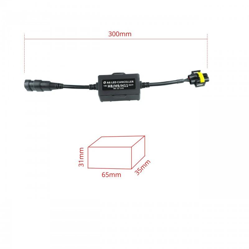 Rezystor - Oszukiwacz filtr żarówek led H11/H8/H9 CAN BUS